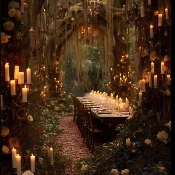 Williams Sonoma | Accents | Enchanted Forest Vibes Spanish Moss Wedding ...